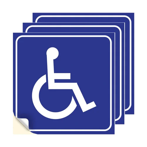 Signs Handicap Stickers 9x9 cm | spama medical